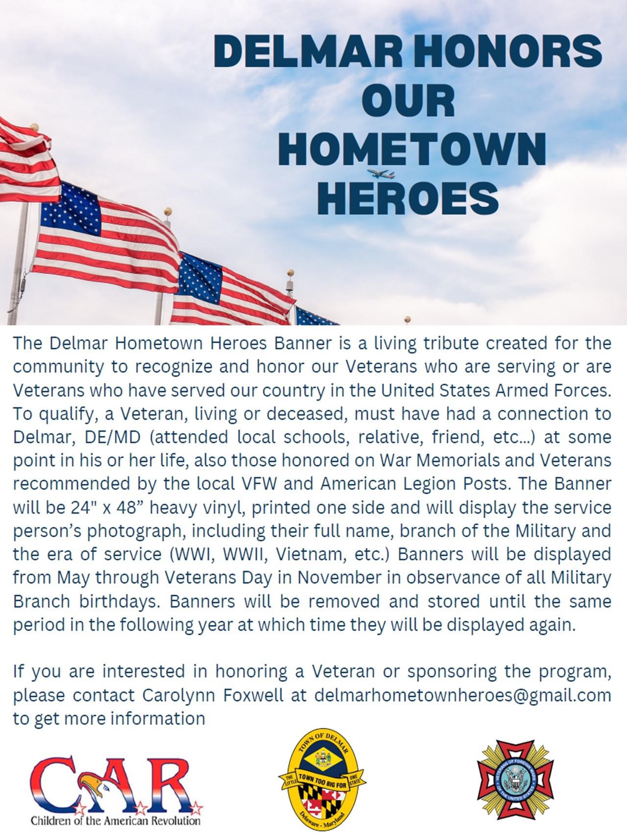 New hometown hero banners honor Delmar veterans - 47abc