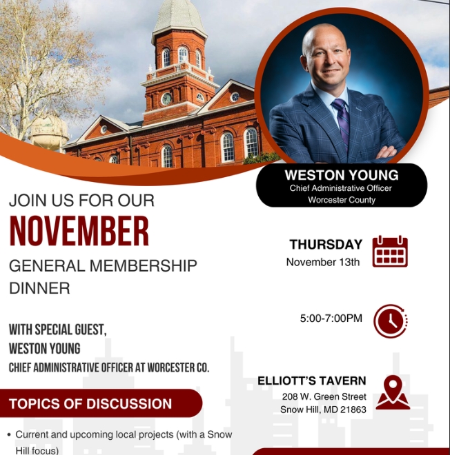 Snow Hill Chamber of Commerce hosts November Membership Dinner - 47abc